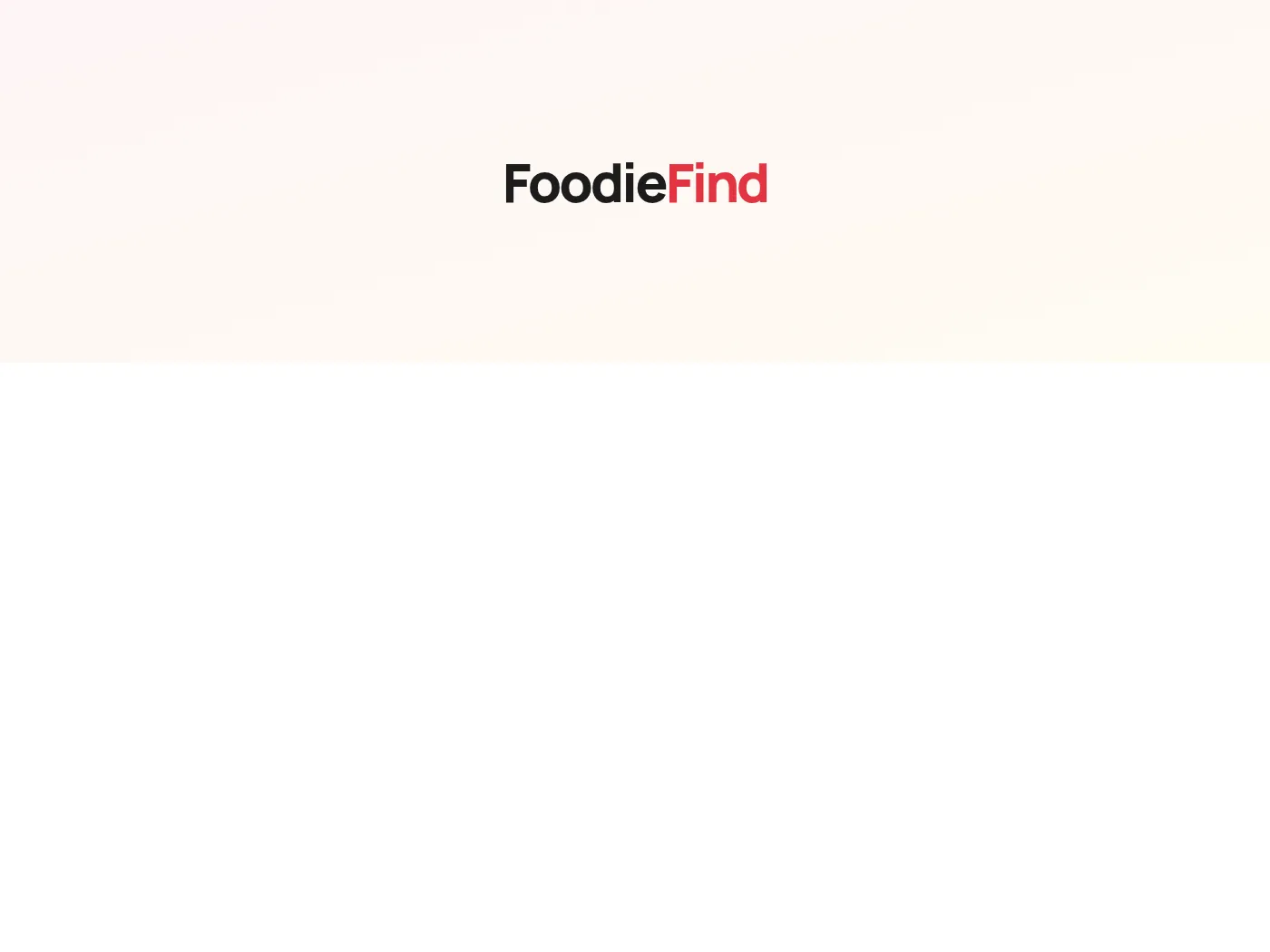 FoodieFind Clone