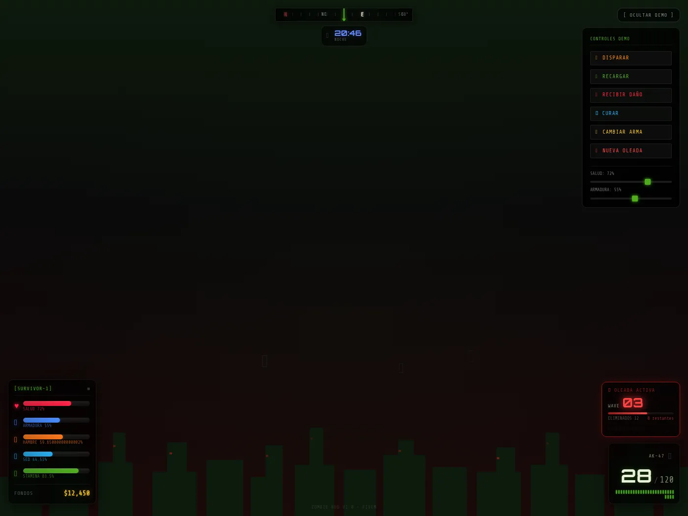 Zombie FiveM HUD