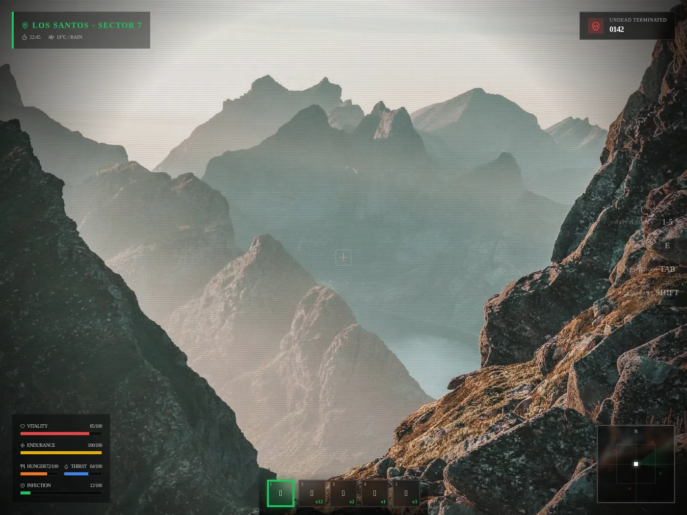 Zombie QBX Script HUD