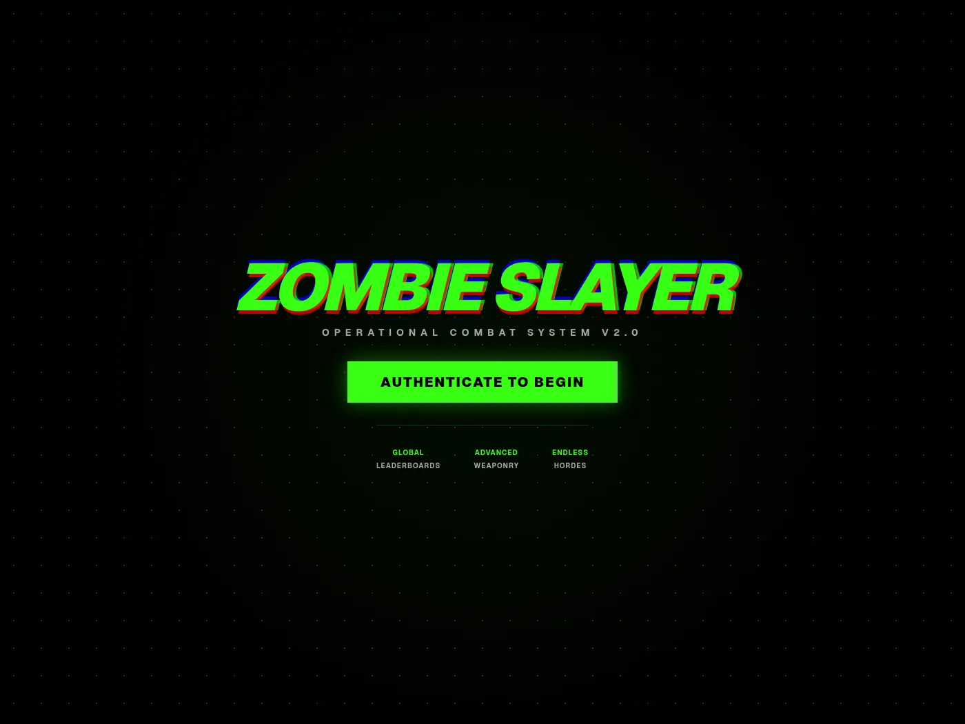 Zombie Slayer Game