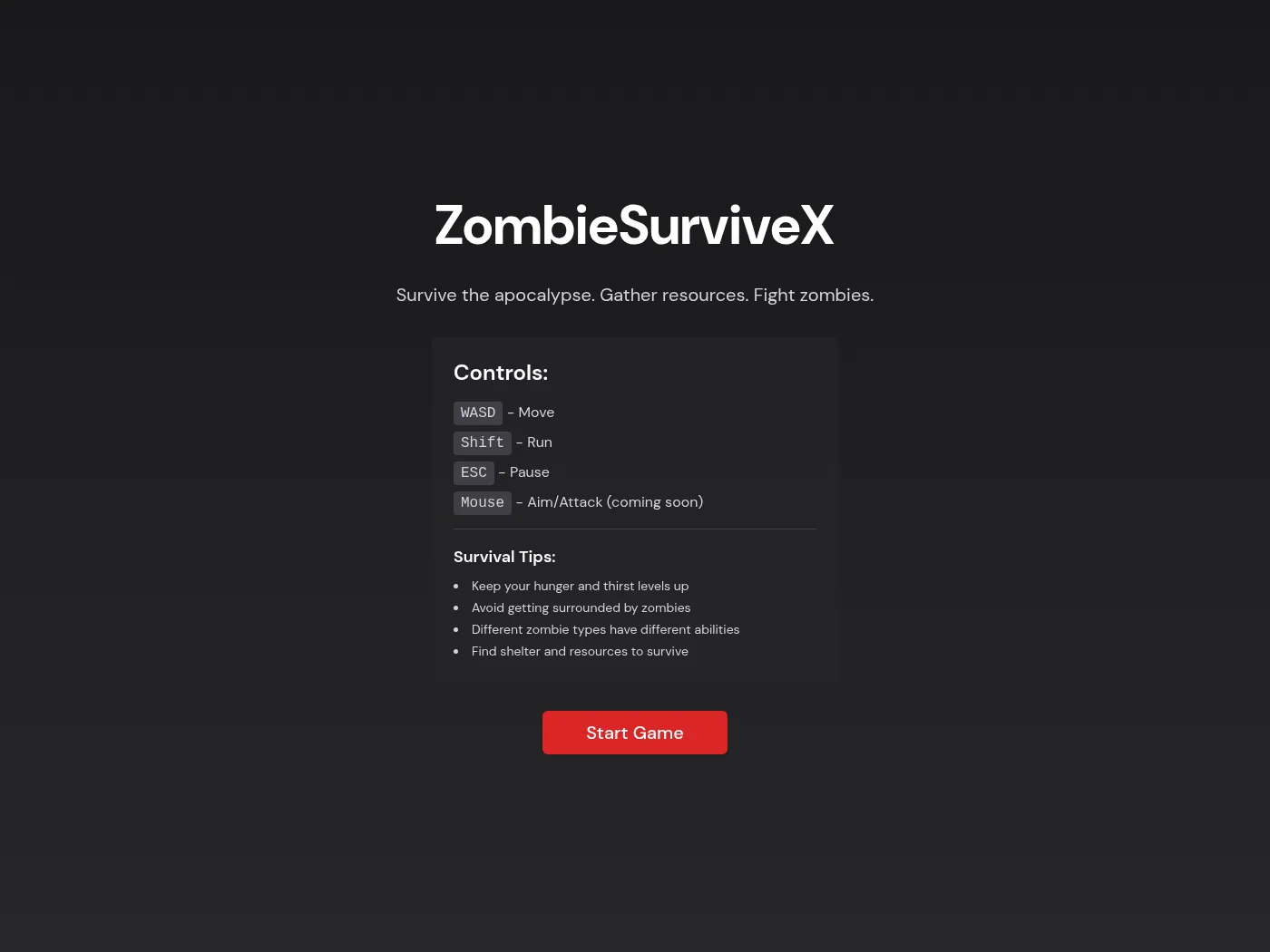 ZombieSurviveX