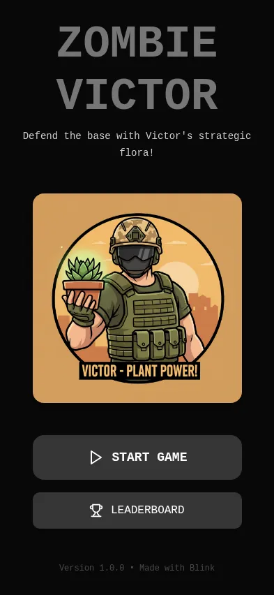 Zombie Victor Plant Game