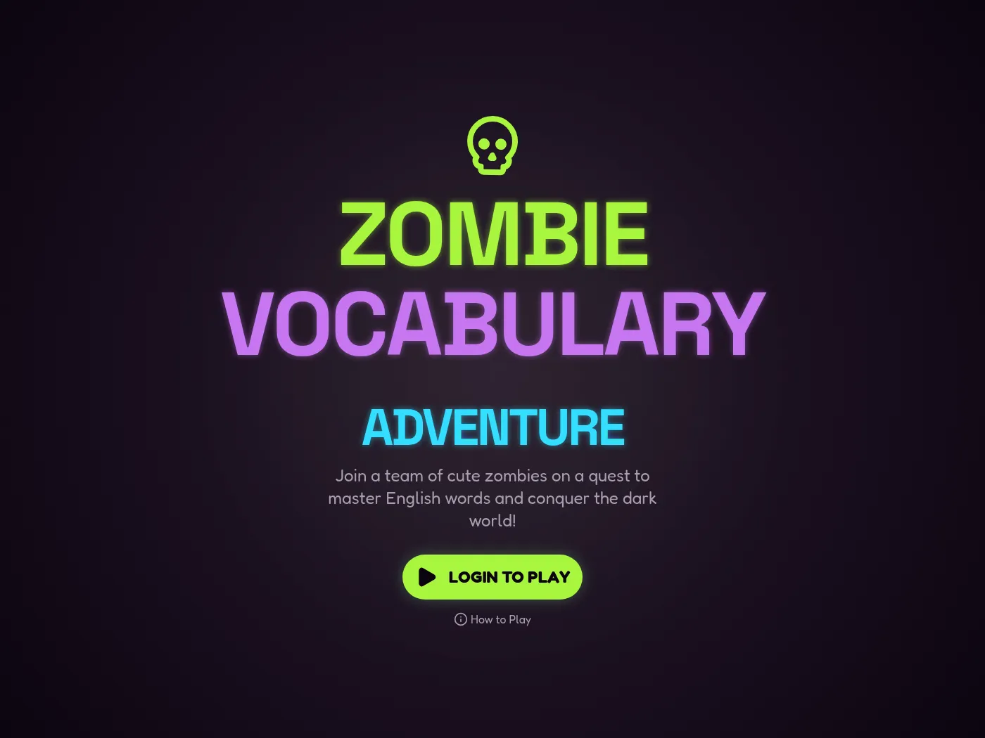 Zombie Vocab Quest