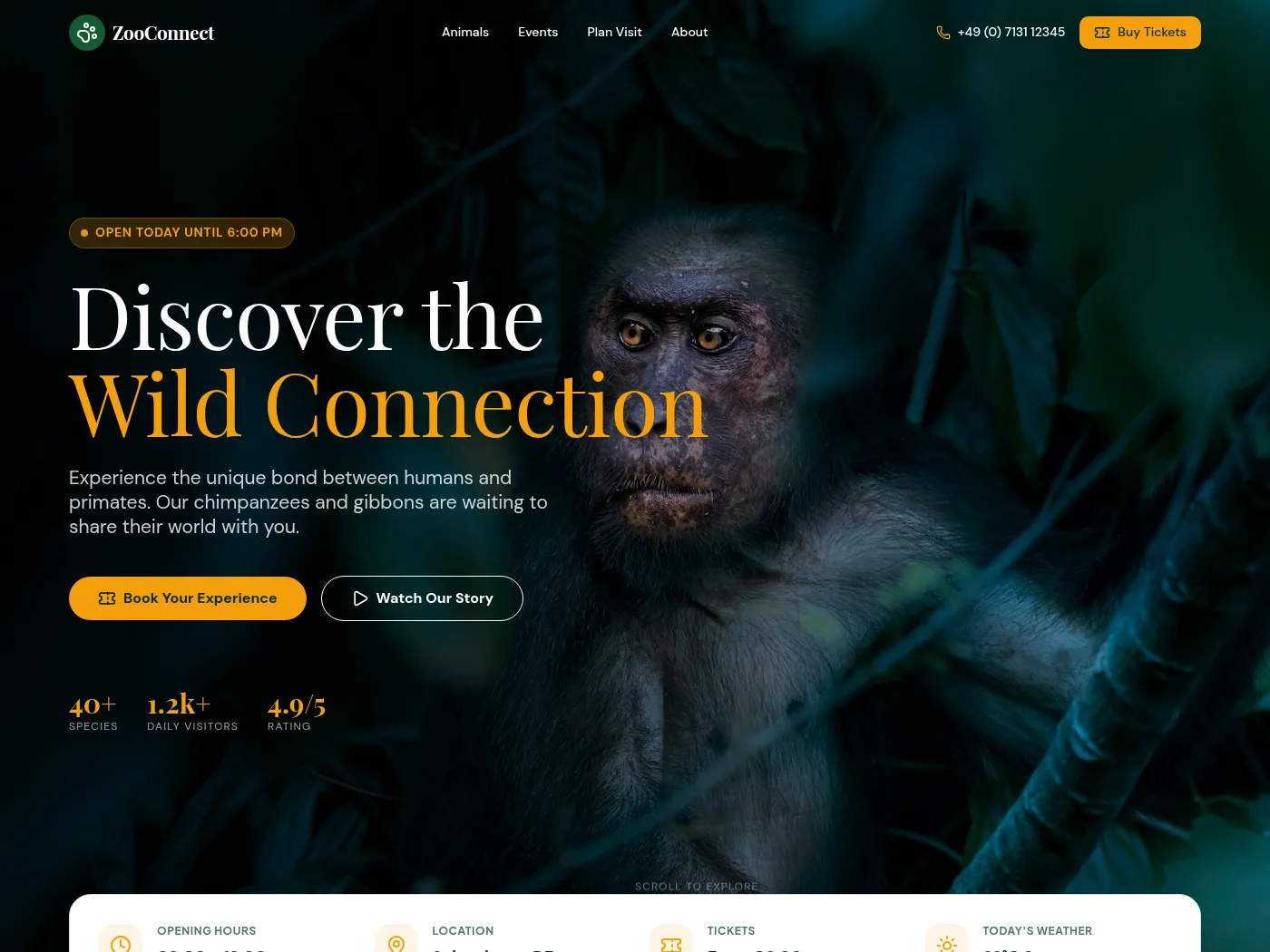 ZooConnect Web Redesign