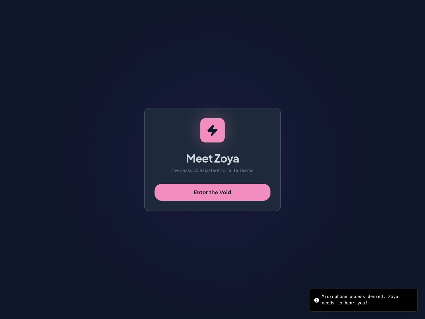 Zoya Voice Assistant