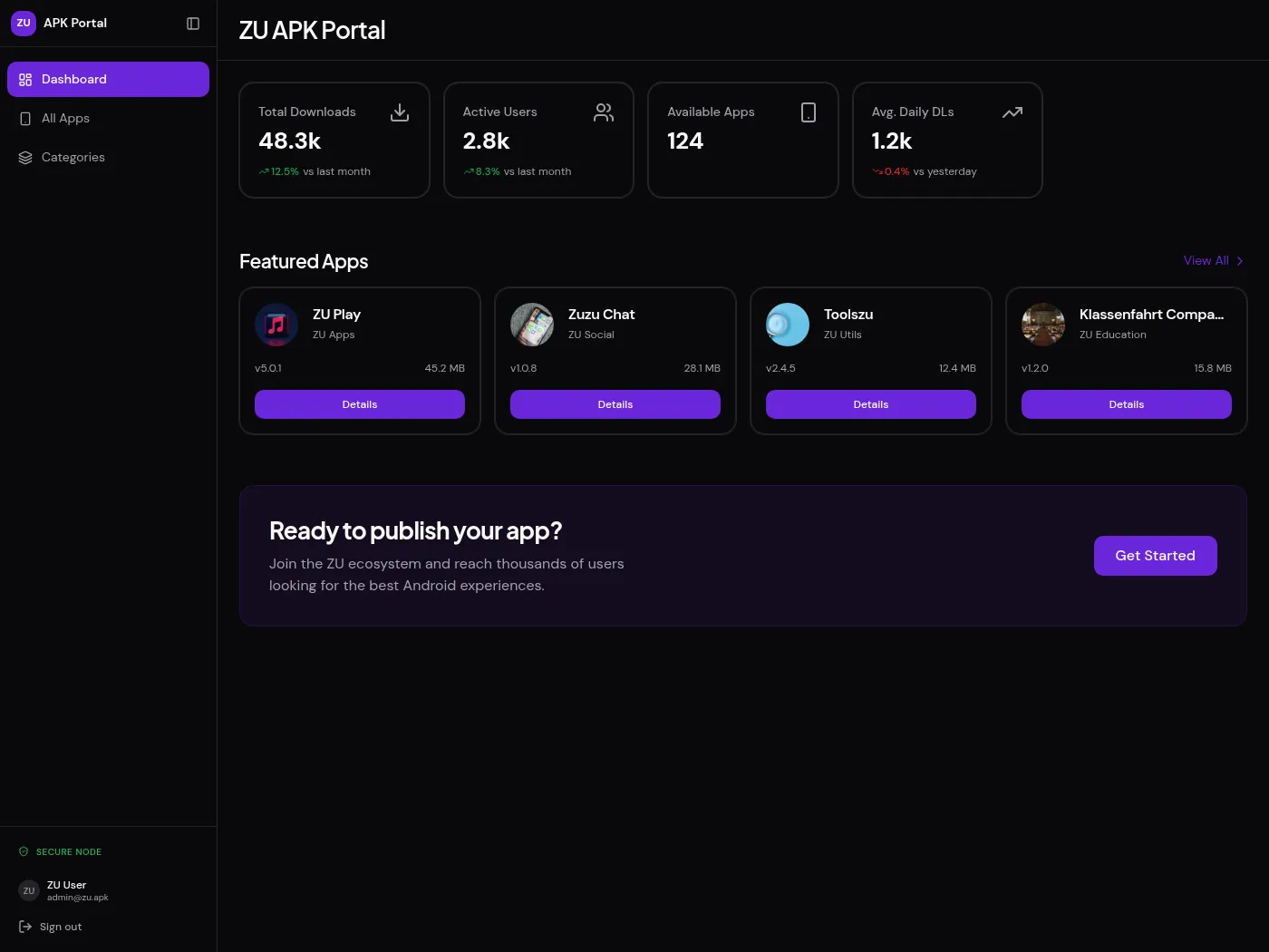 ZU APK Android Portal