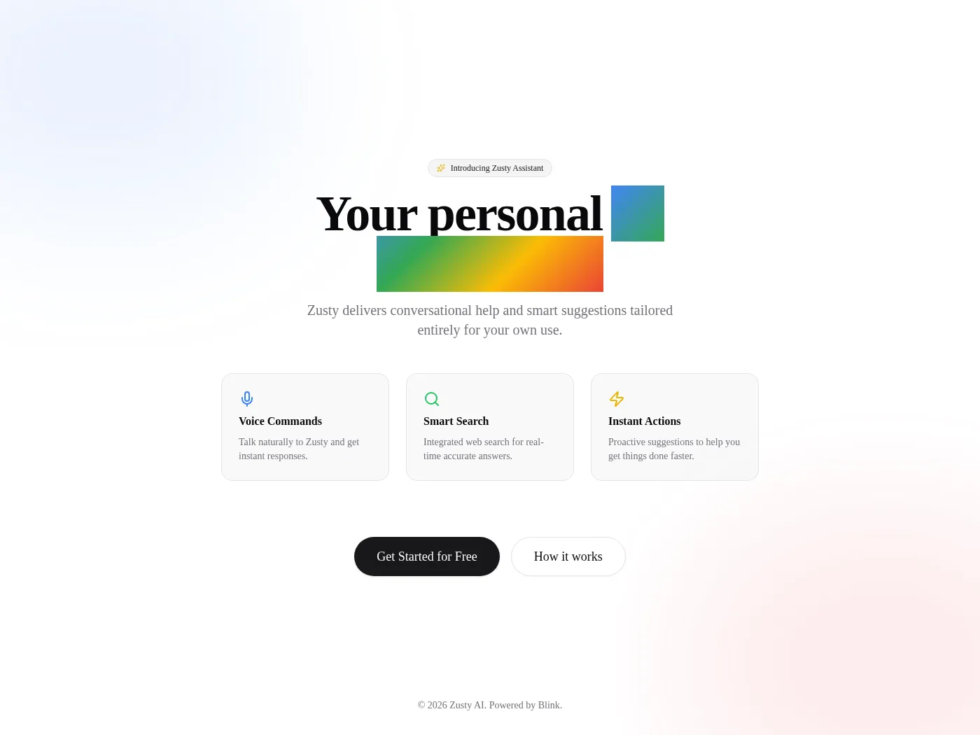 Zusty AI Assistant