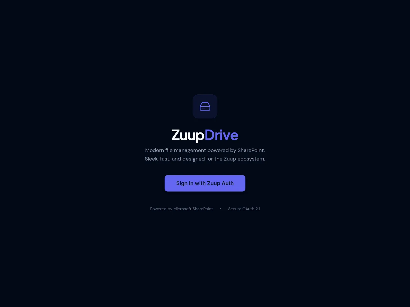 ZuupDrive Portal