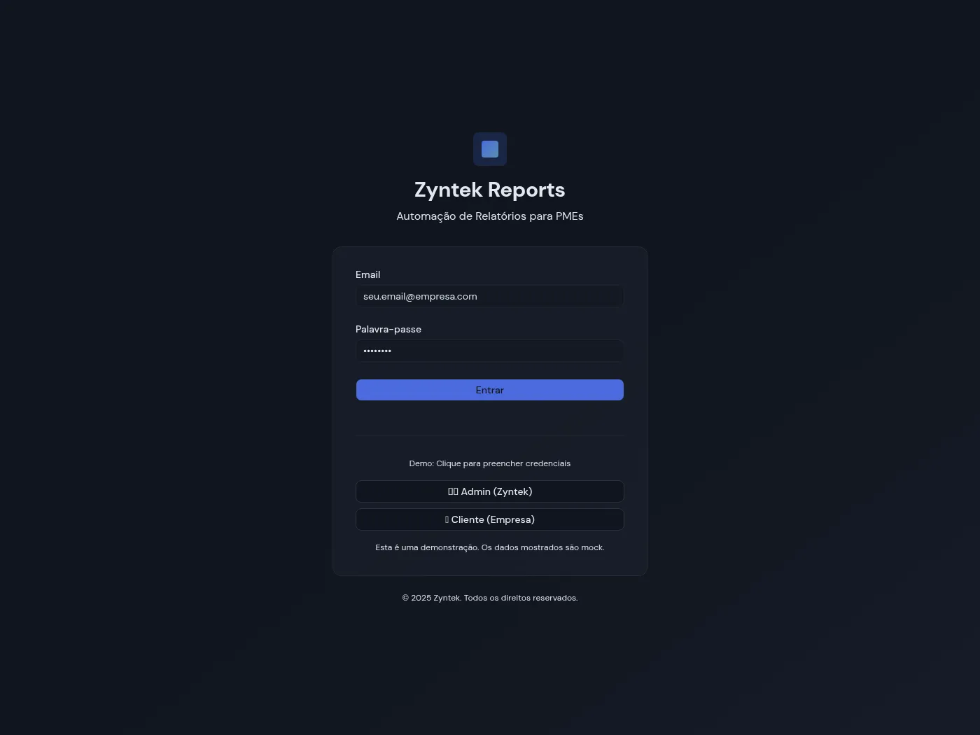 Zyntek Reports Platform