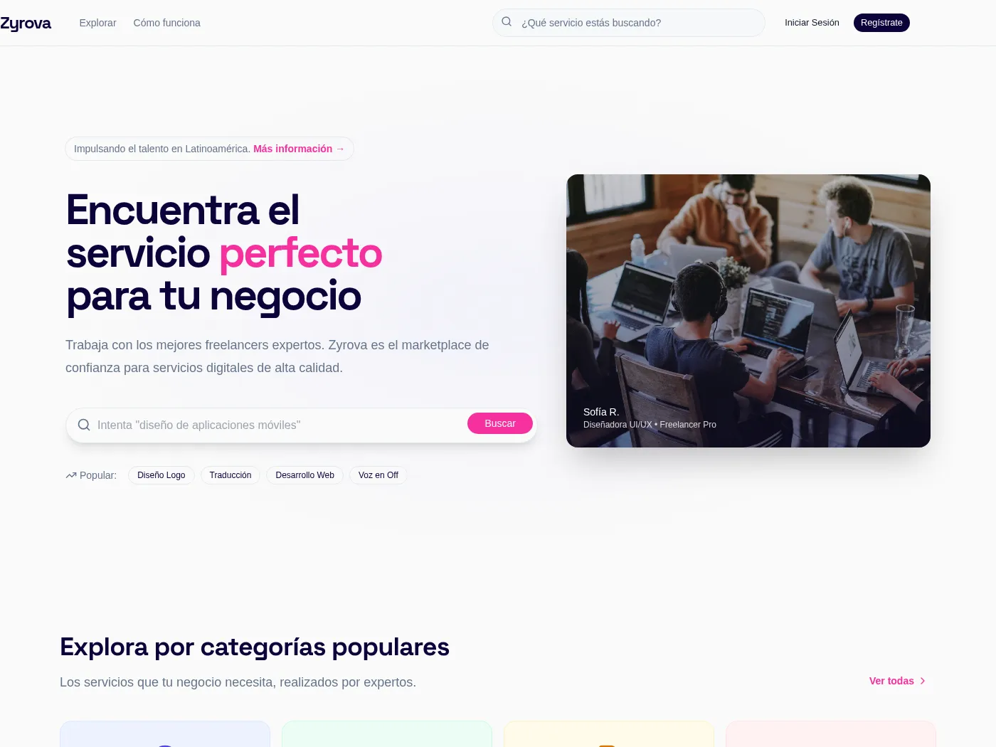 Zyrova Services Marketplace